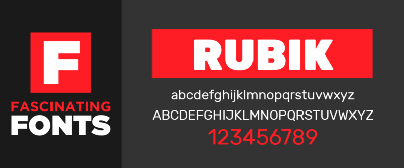 Fascinating Fonts: Rubik - a slightly rounded font that works almost ...