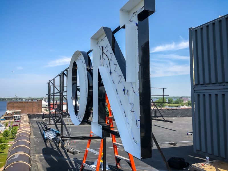 Color Changing LED Channel Lettering Install | Wilde Signs | LED SIGN