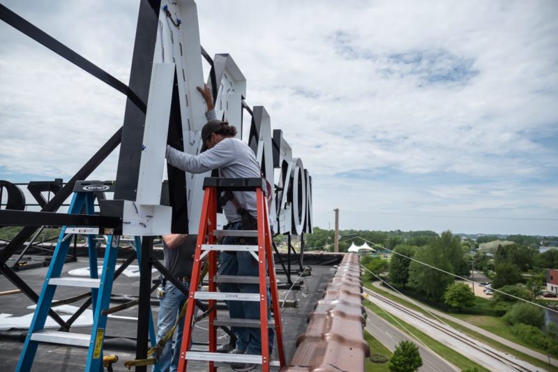 Color Changing LED Channel Lettering Install | Wilde Signs | LED SIGN