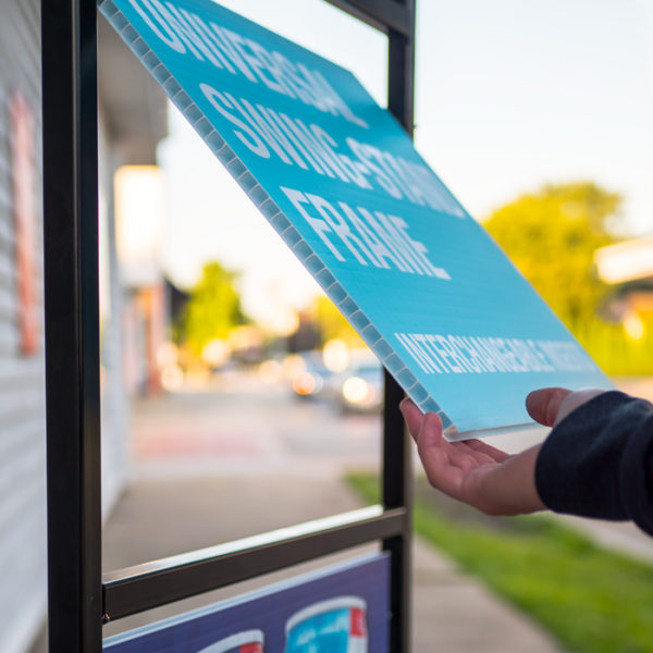 A Sign Frame to Rule Them All - 4 Panel Metal Sign Frame | Wilde Signs