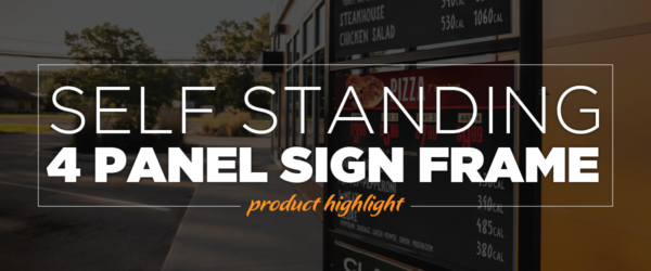 A Sign Frame to Rule Them All - 4 Panel Metal Sign Frame | Wilde Signs