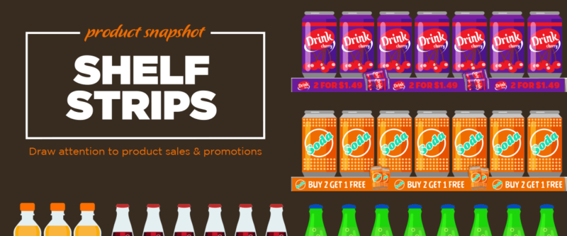 Die-Cut Shelf Strips | Wilde Signs