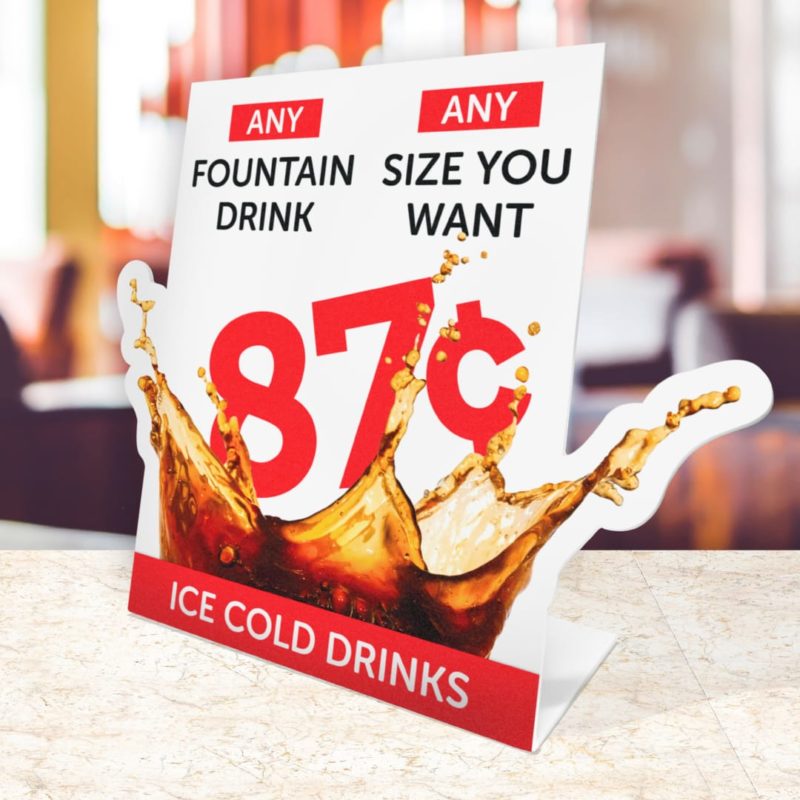 Counter Easel Signs – An Elegant Approach to Counter Signs | Wilde Signs