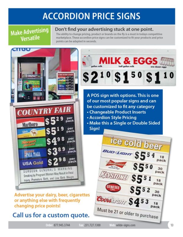 Catalog | Wilde Signs