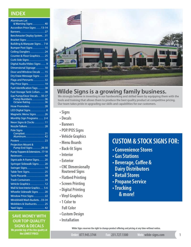 Catalog | Wilde Signs
