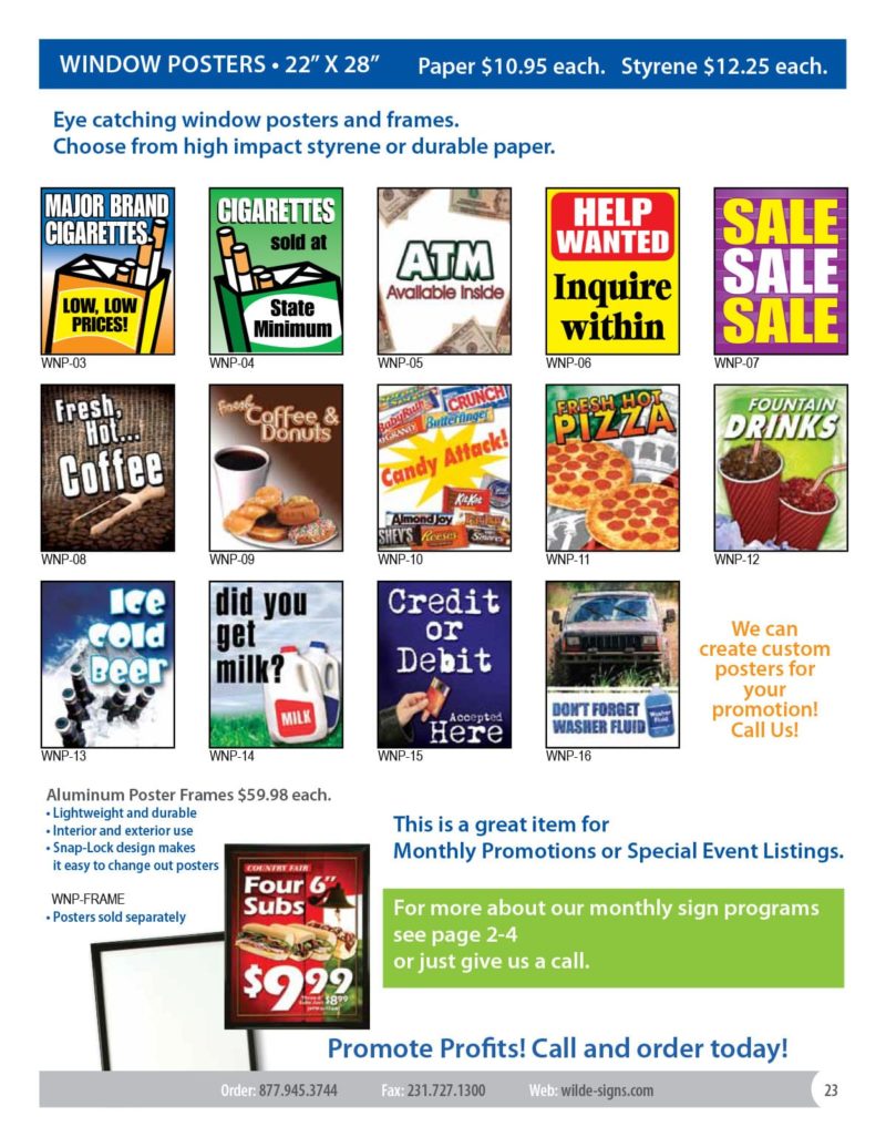 Catalog | Wilde Signs